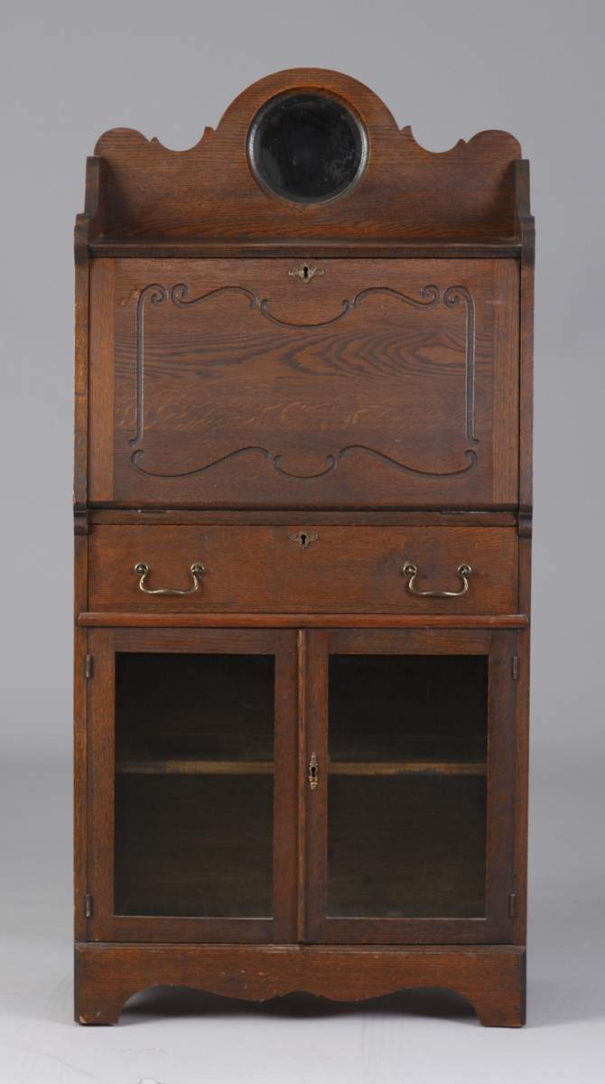 Oak Ladies Drop Front Desk | Cottone Auctions