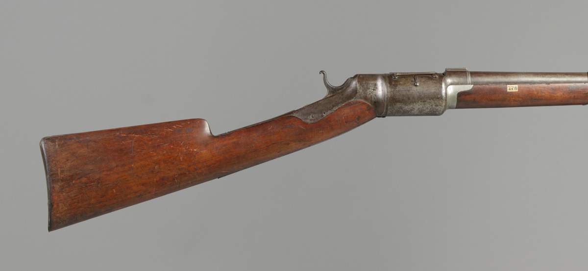 American Fragmentary 'Roper' Patent Revolving Shotgun | Cottone Auctions