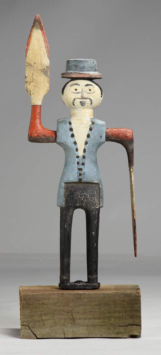 Carved Wood Whirly Gig | Cottone Auctions