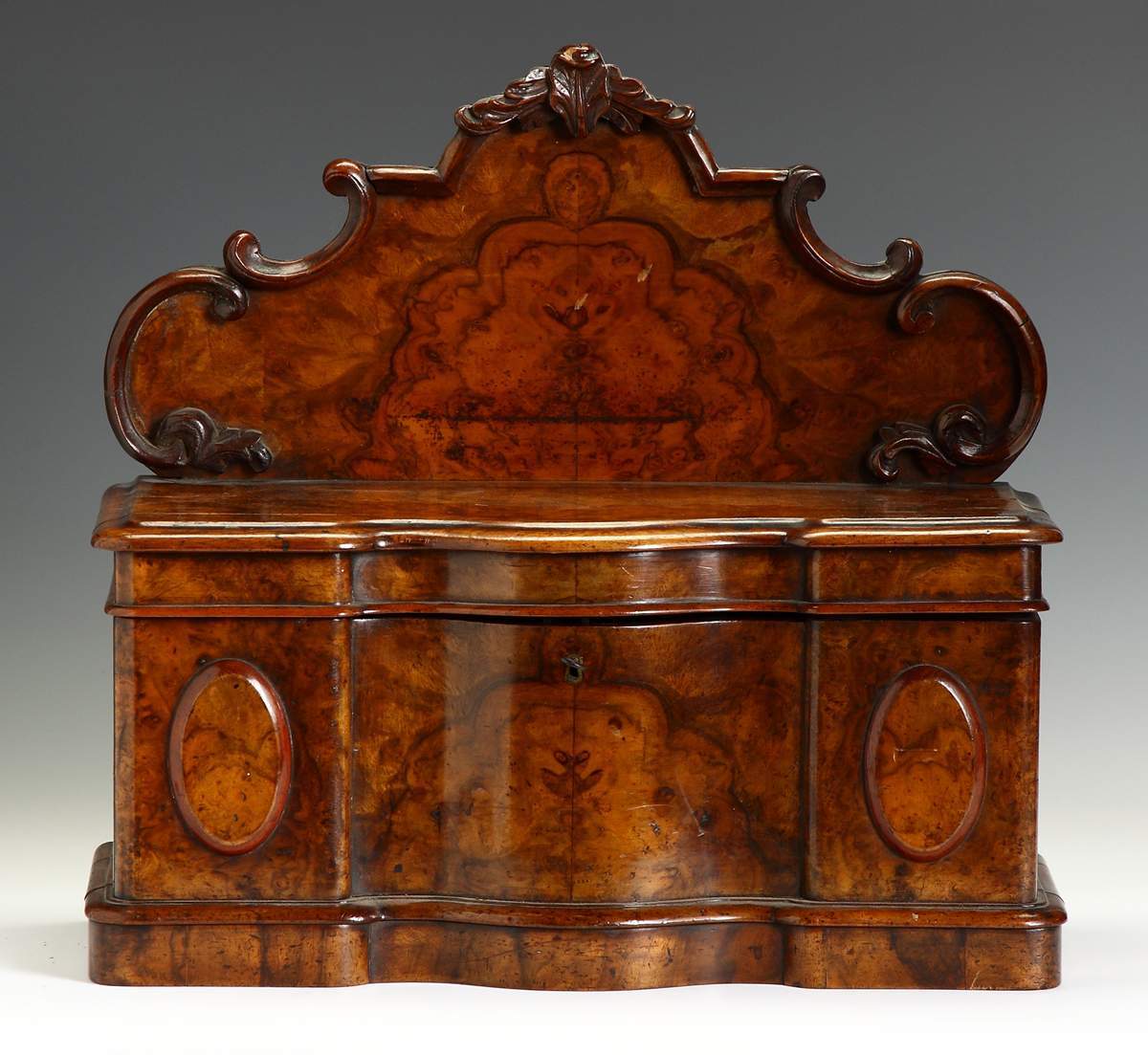 Rare & Unusual Tea Caddy Made in the Style of a Sideboard | Cottone ...