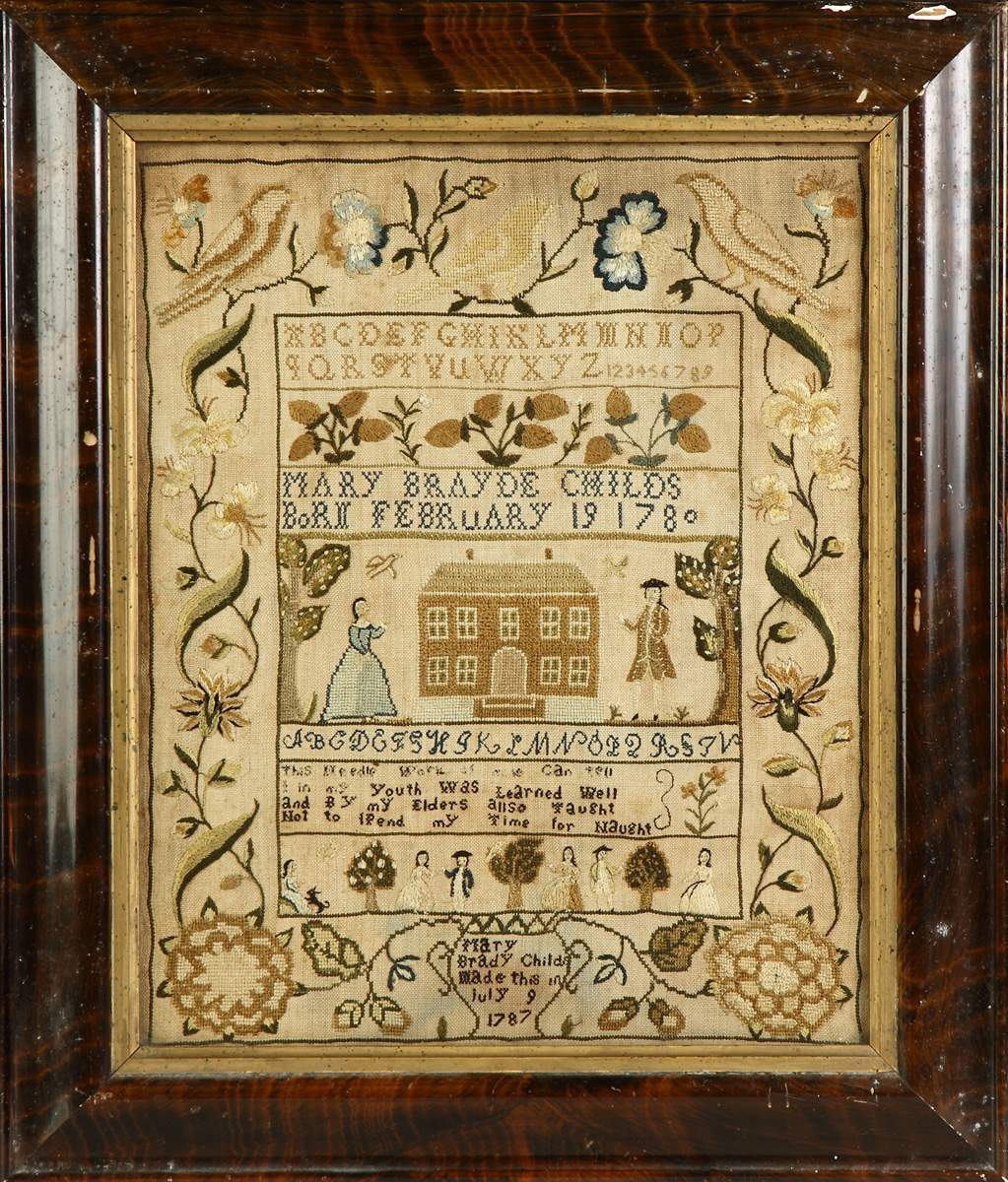1787 American Sampler | Cottone Auctions