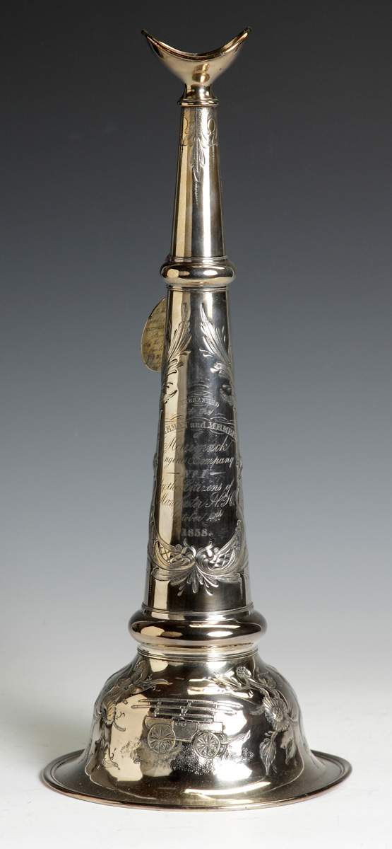 1858 Presentation Fireman's Parade Horn | Cottone Auctions
