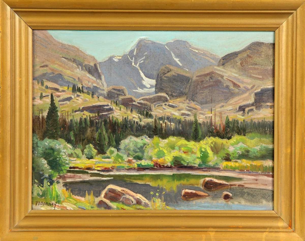Frank A. Barney (New York, 1862-1954) Mountain landscape | Cottone Auctions