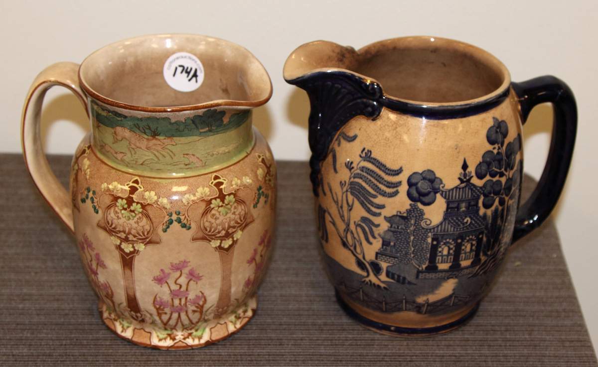 Two Buffalo Pottery Pitchers | Cottone Auctions