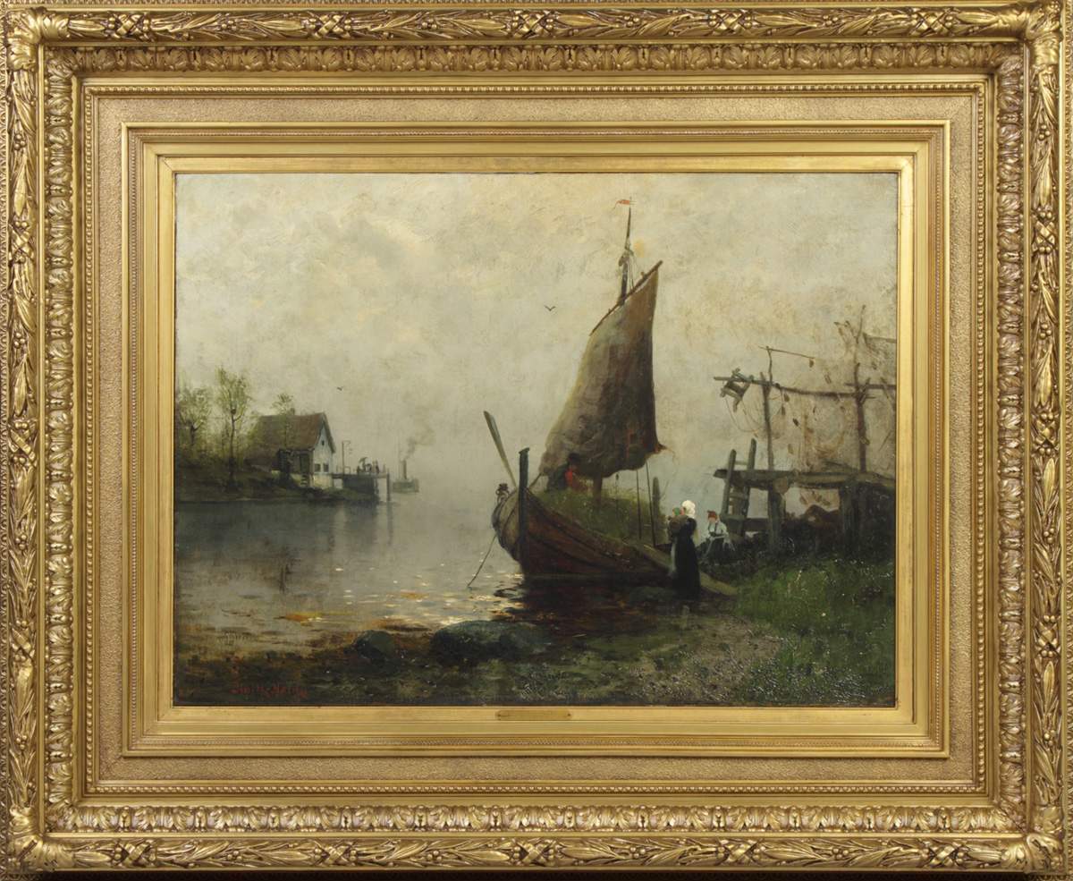 Frithjof Smith-Hald (Norwegian, 1846-1903) "On the Shelde" | Cottone ...