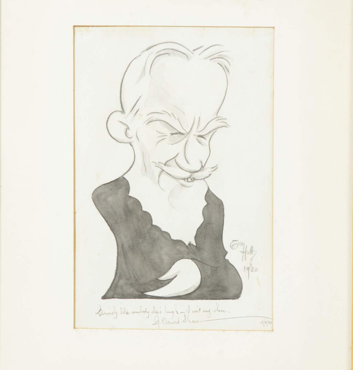 George Bernard Shaw Caricature | Cottone Auctions