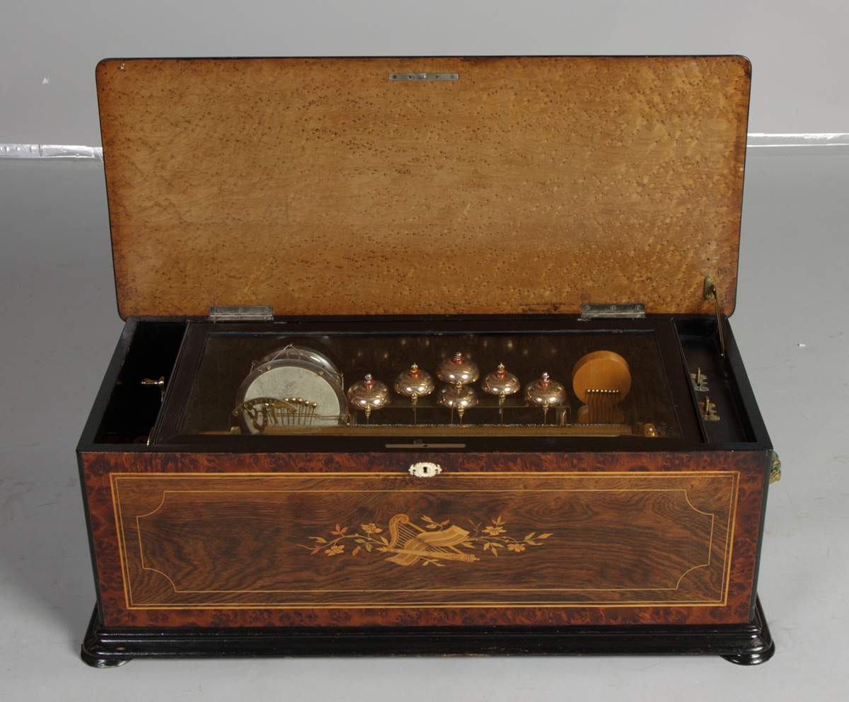 Swiss 12 Tune Cylinder Music Box | Cottone Auctions