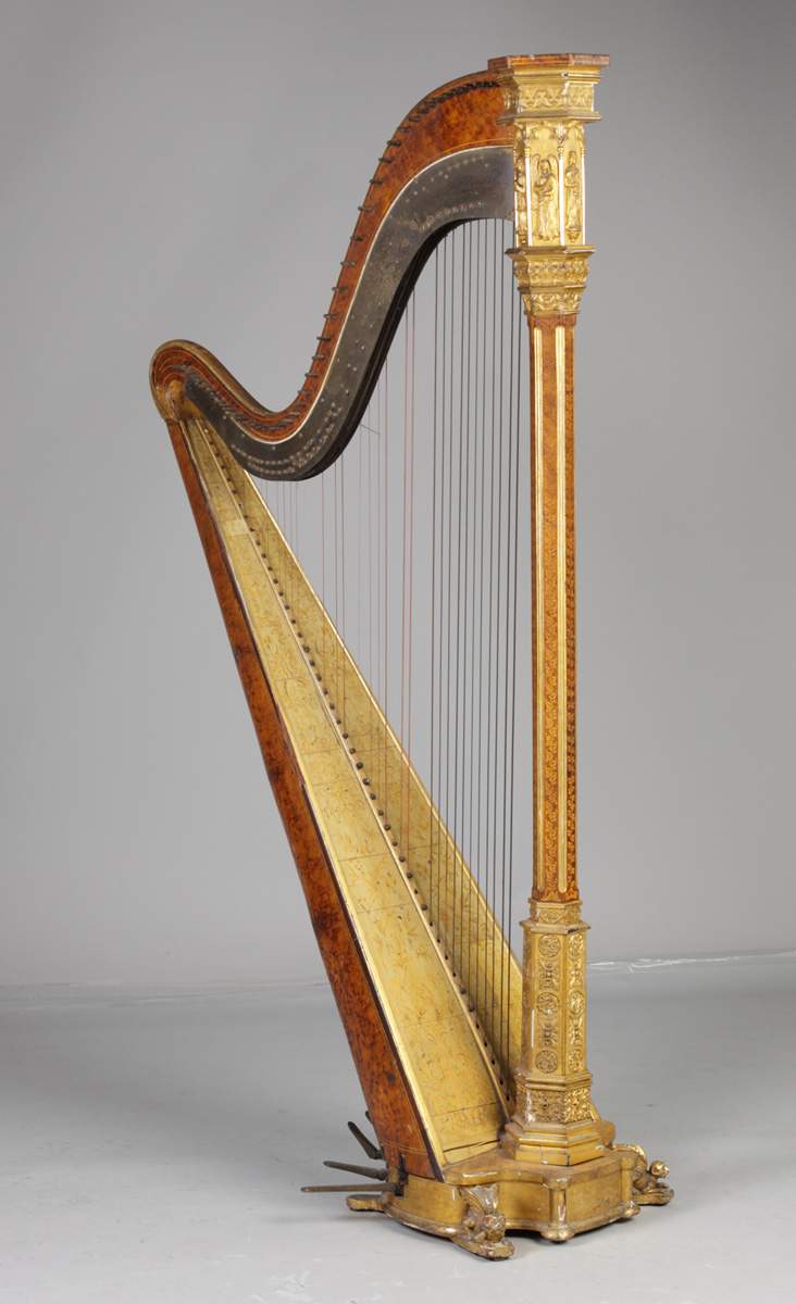 P.F. Brown & Co. Fine Figured Maple Harp | Cottone Auctions