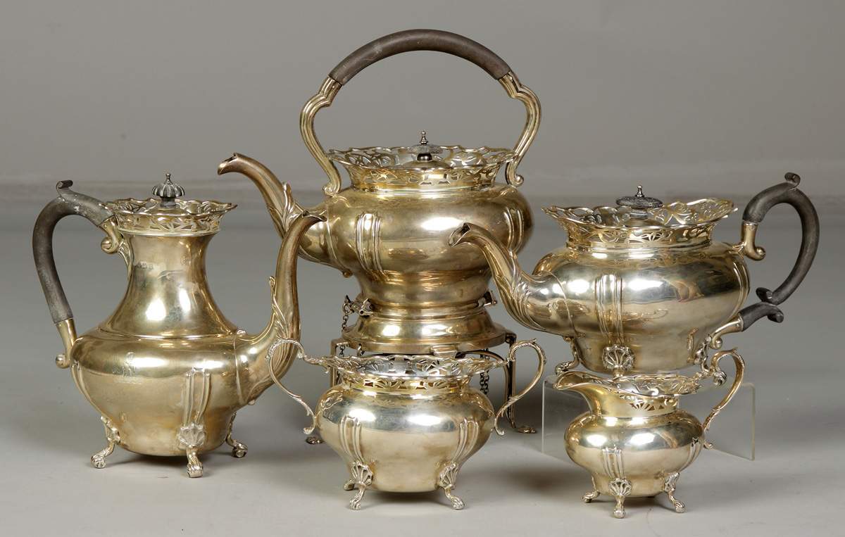 5 Pc. Sterling Silver Tea Set | Cottone Auctions