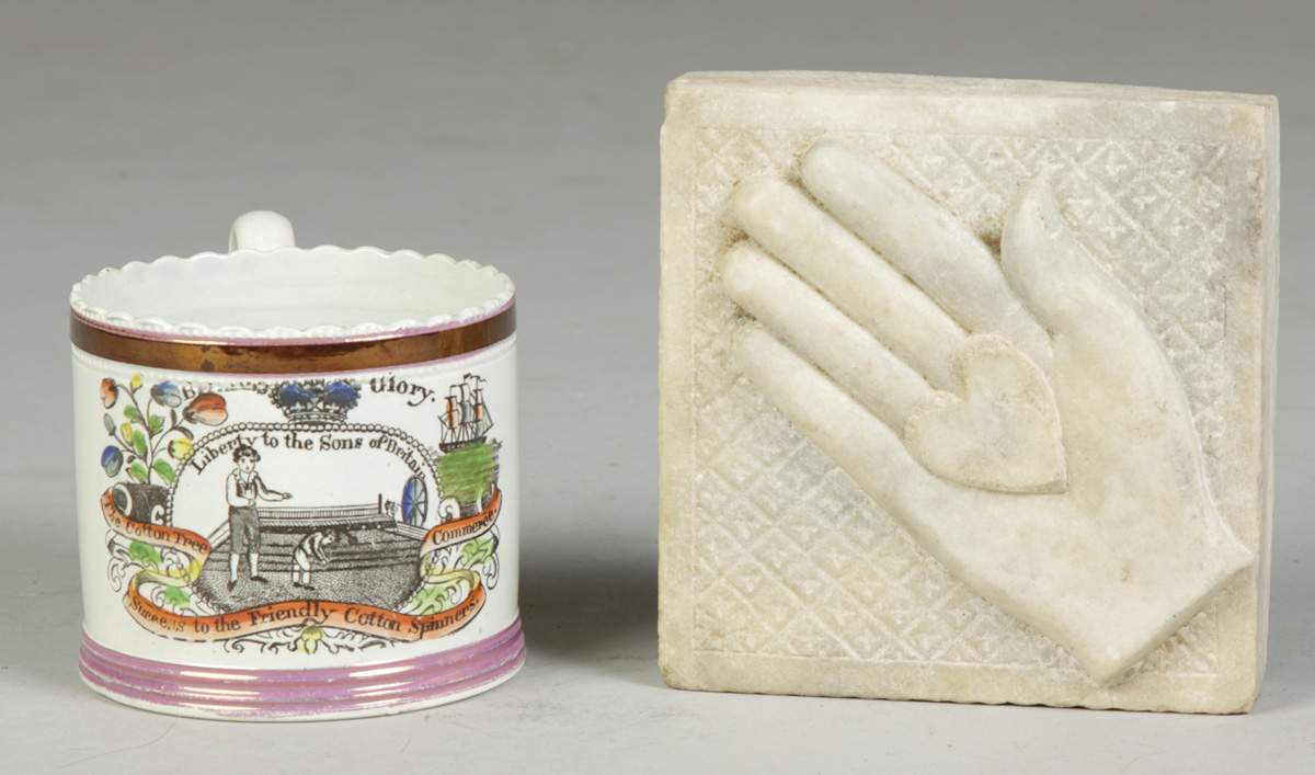 Pink Luster & Carved Marble | Cottone Auctions