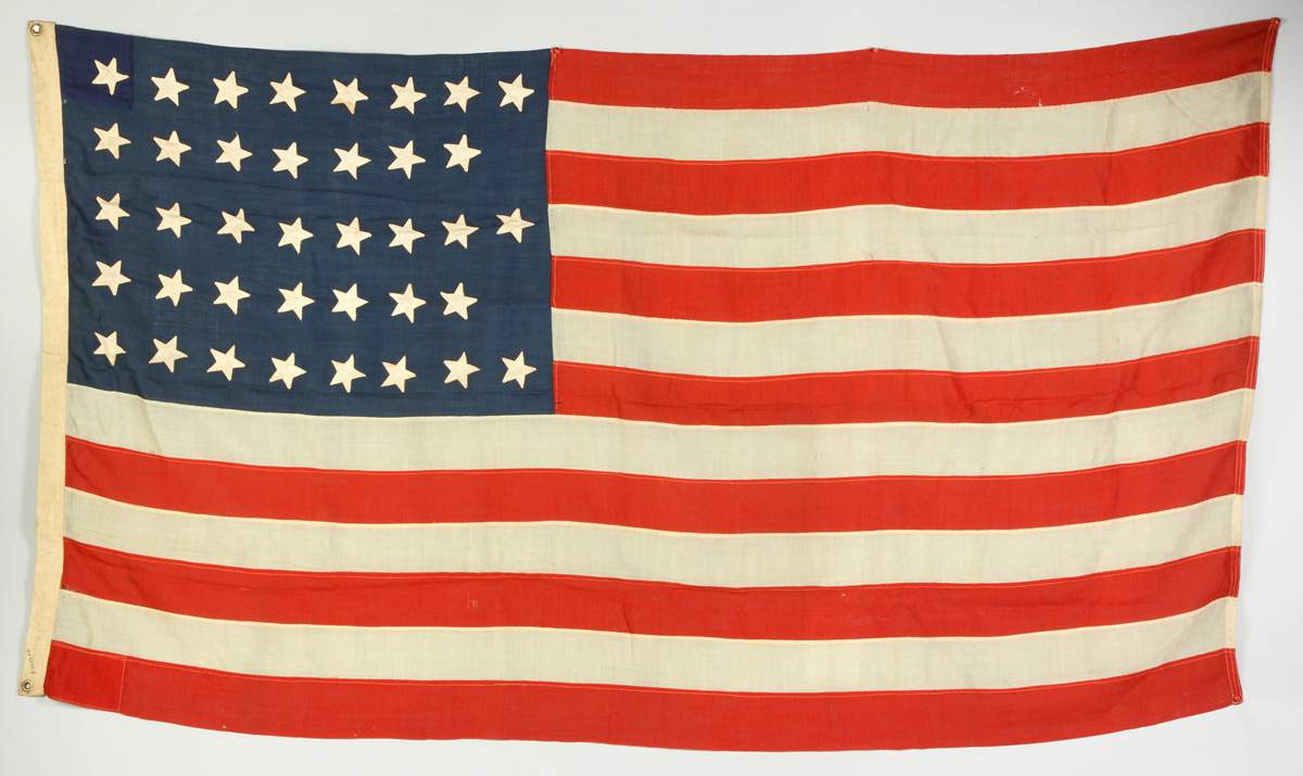 38 Star American Flag, 1876 | Cottone Auctions