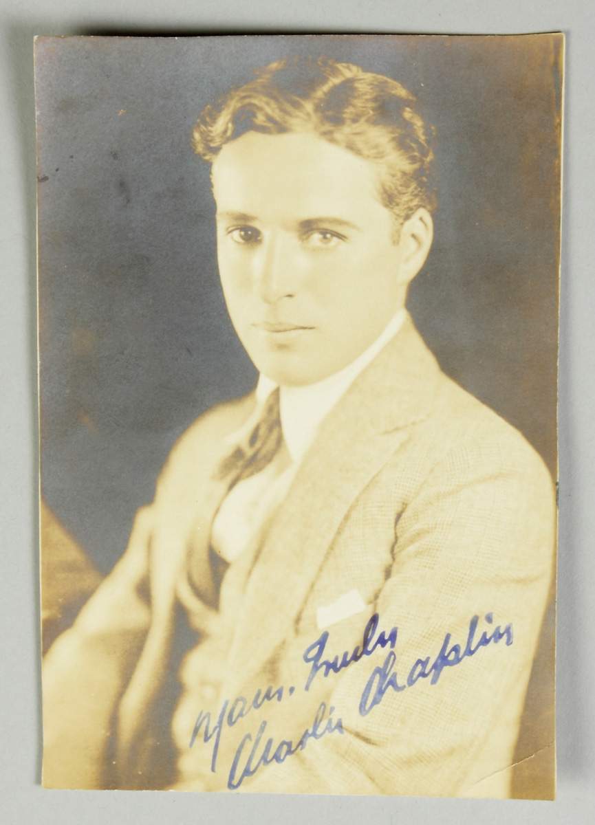 Charlie Chaplin Autographed Photo | Cottone Auctions