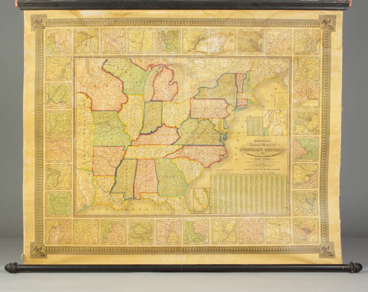 Mitchell's National Map of the American Republic of the United States ...
