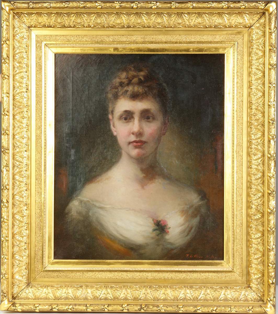 Thomas LeClear (American, 1818-1882) Portrait of a lady | Cottone Auctions