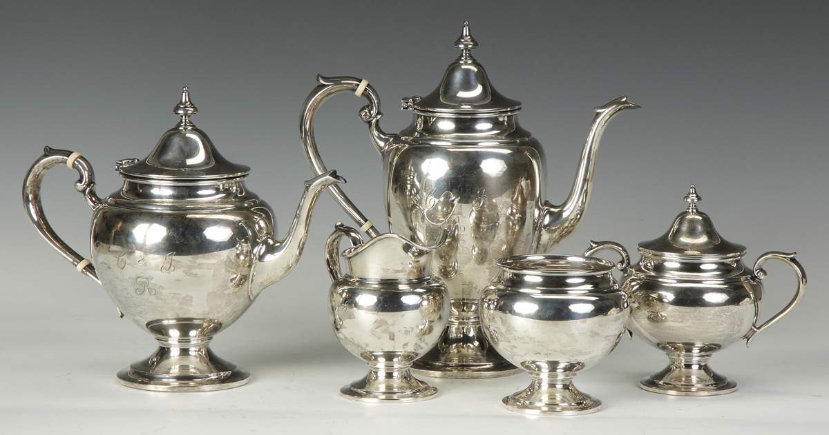 Gorham Sterling Silver 5 Pc. Tea Set | Cottone Auctions