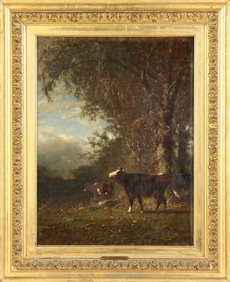 James McDougal Hart (American, 1828-1901) Cows in landscape | Cottone ...
