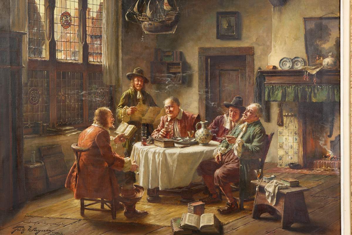 Fritz Wagner (German, 1896-1939) "Castle Nyanrod" | Cottone Auctions