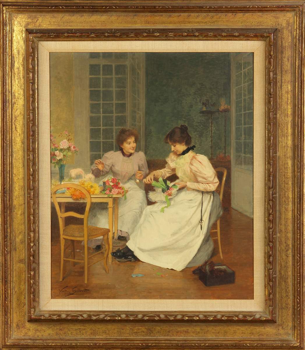 Victor Gabriel Gilbert (French, 1847-1933) "The Milliners" | Cottone ...