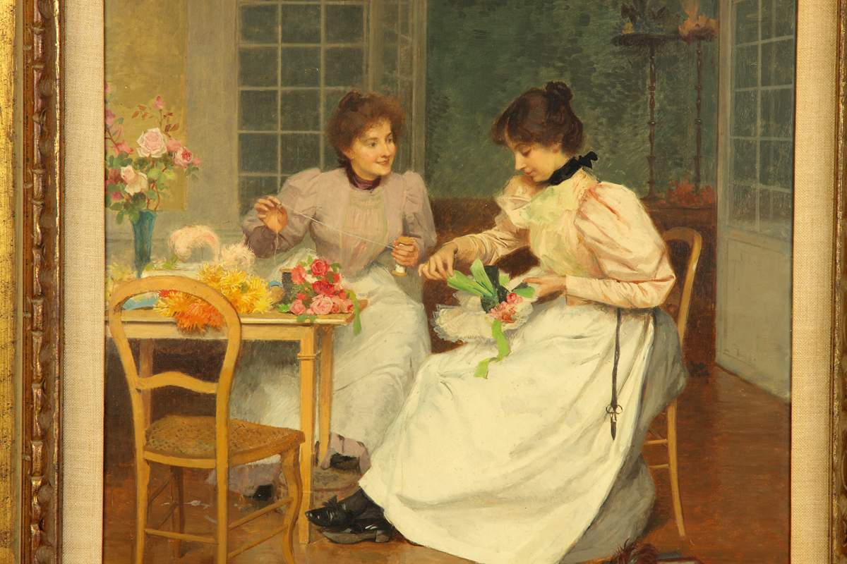Victor Gabriel Gilbert (French, 1847-1933) "The Milliners" | Cottone ...