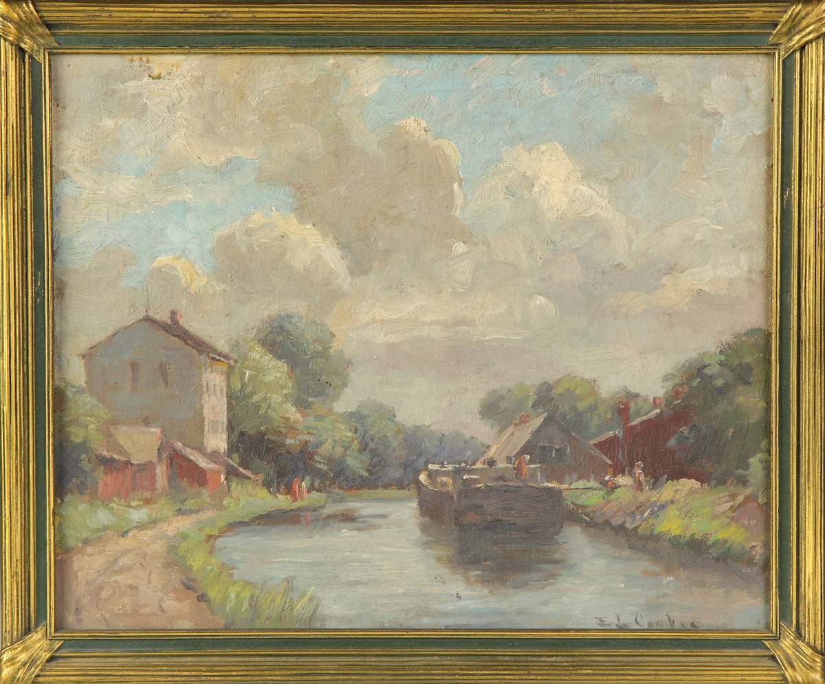 3 Emma Lambert Cooper (American 1855-1920) Canal Paintings | Cottone ...