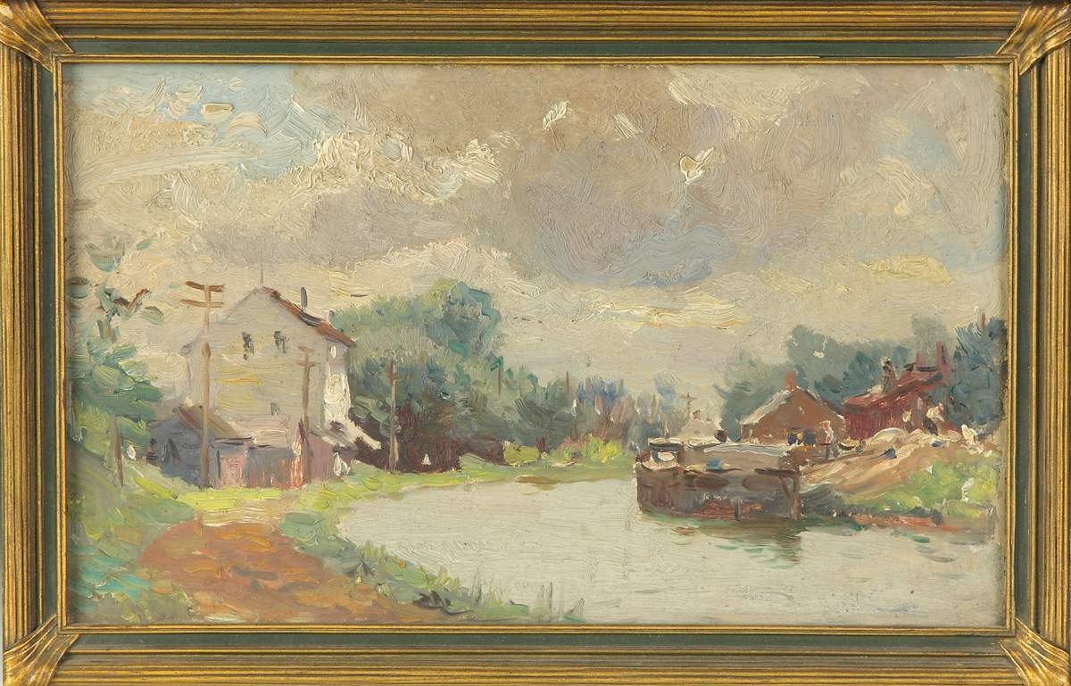 3 Emma Lambert Cooper (American 1855-1920) Canal Paintings | Cottone ...