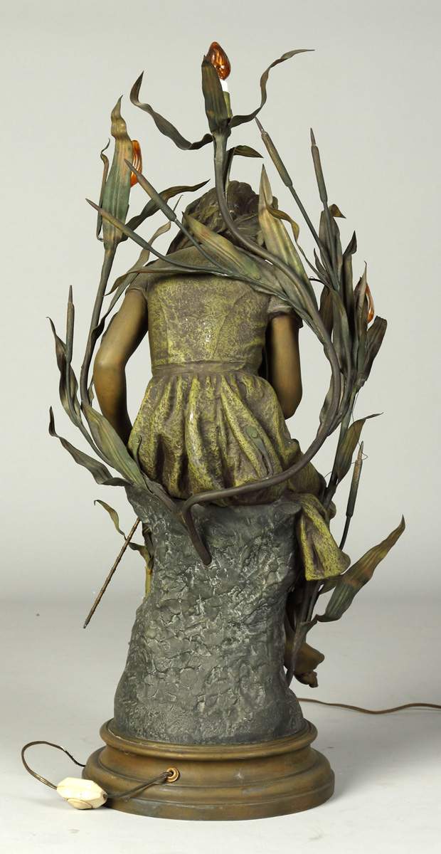 Ernest Justin Ferrand (French, 1846-1932) Patinated Metal Victorian ...
