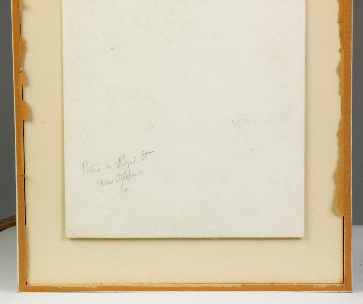 Roy Martell Mason (American, 1886-1972) "Patio on Royal St. New Orleans ...