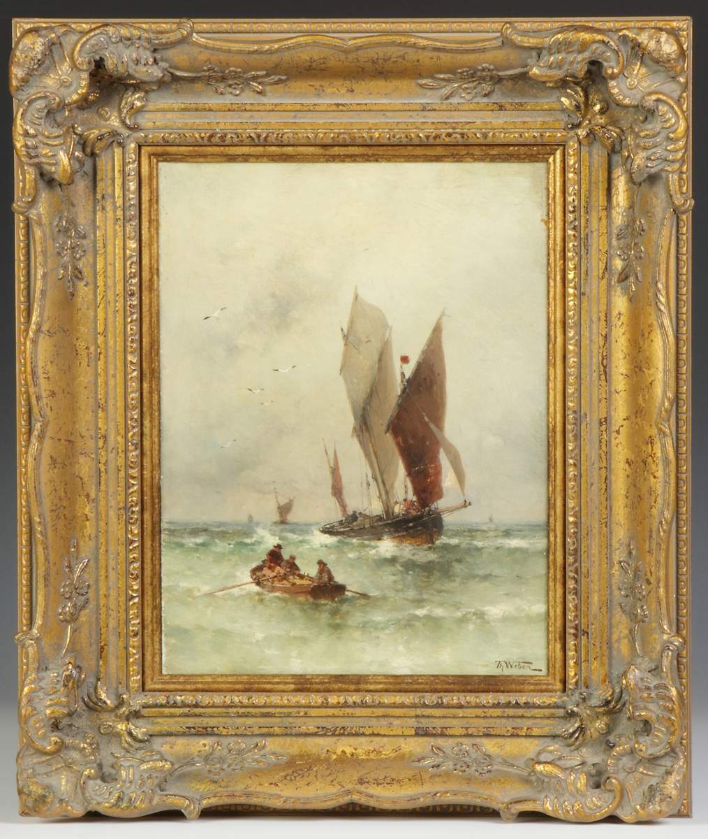 Theodore Alex Weber (1838-1907) Seascape | Cottone Auctions