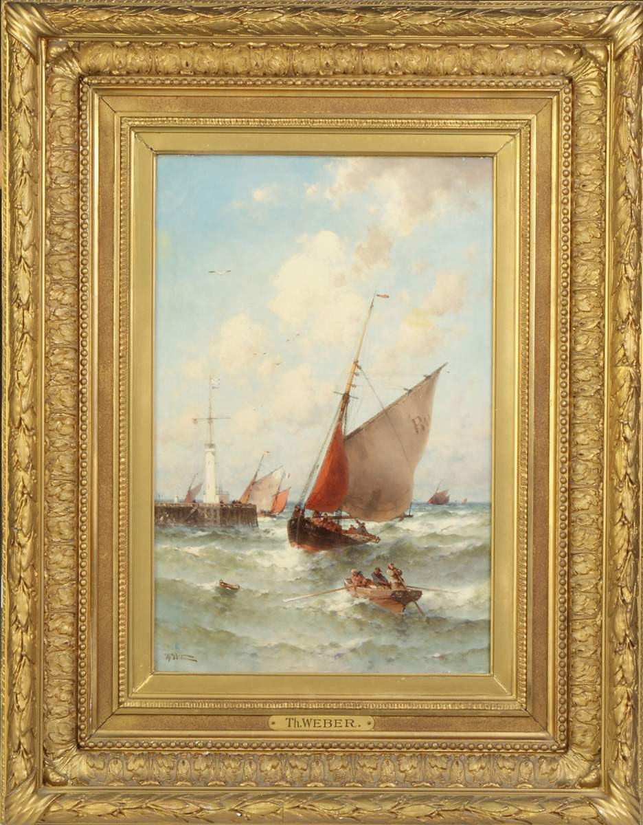 Theodore Alex Weber (1838-1907) Seascape | Cottone Auctions