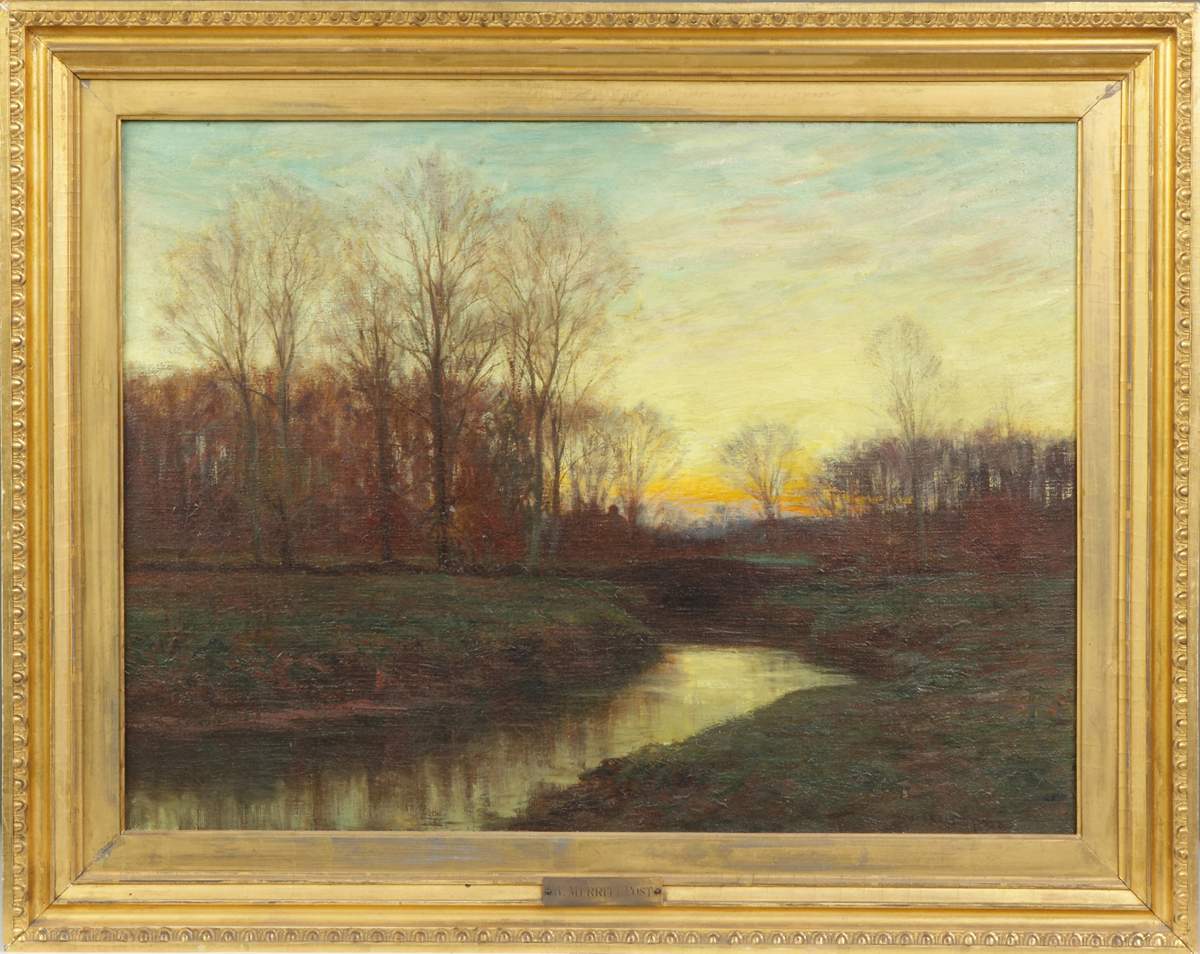 William Merritt Post (American, 1856-1935) Sunset Landscape | Cottone ...