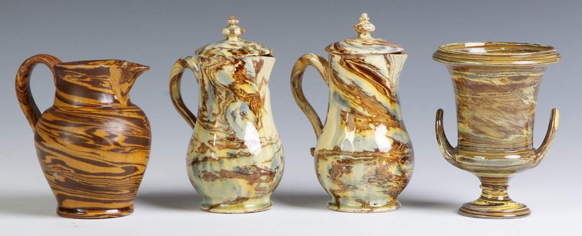 Group of Early English Agateware | Cottone Auctions