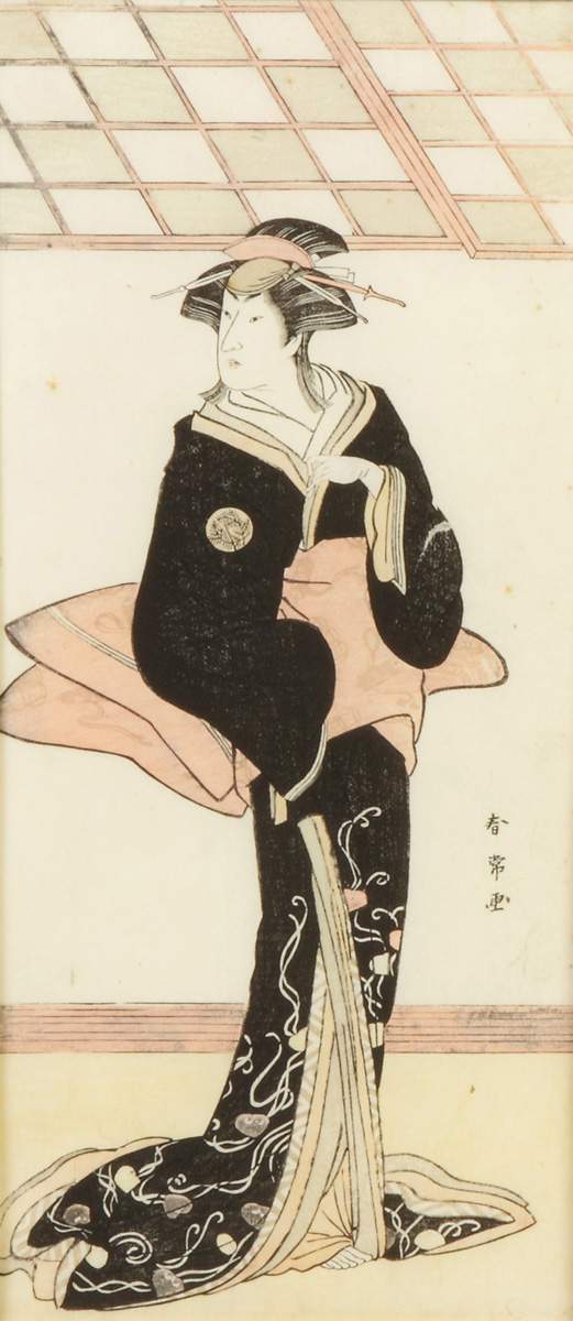 Katsukawa Shunjo (?-1787) "Kabuki Actor Makamura Riko playing a Female ...