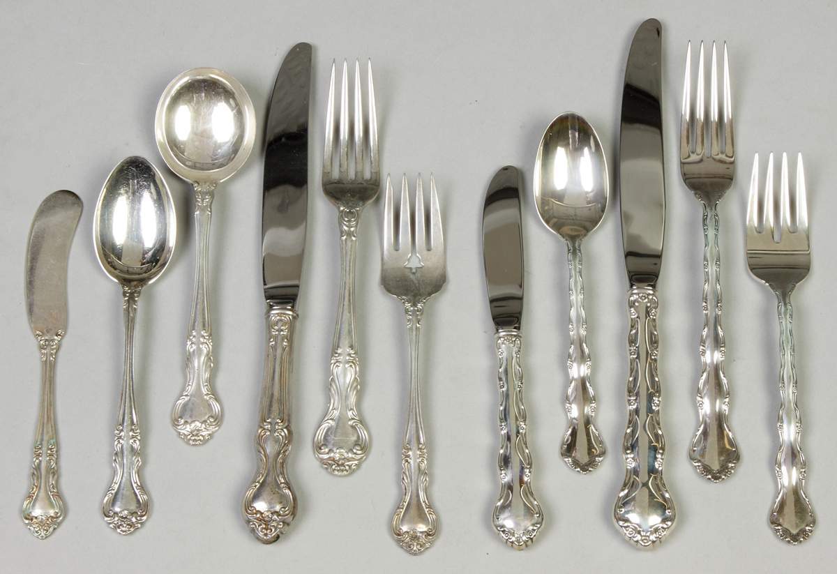 Two Sterling Silver Flatware Sets | Cottone Auctions