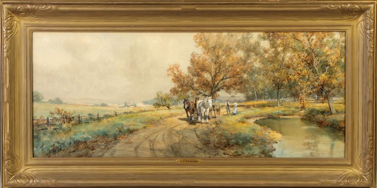 Frank F. English (American, 1854-1922) "Early Autumn" | Cottone Auctions