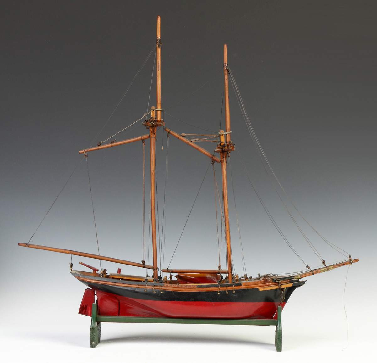 Carved & Painted Ship Model | Cottone Auctions