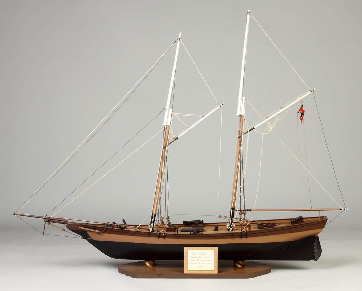 Carved & Painted Wood Ship Model | Cottone Auctions
