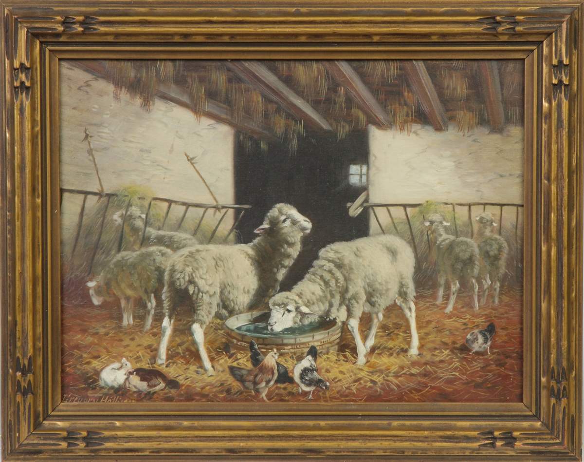 Gregory Hollyer (English, 1871-1965) Sheep | Cottone Auctions