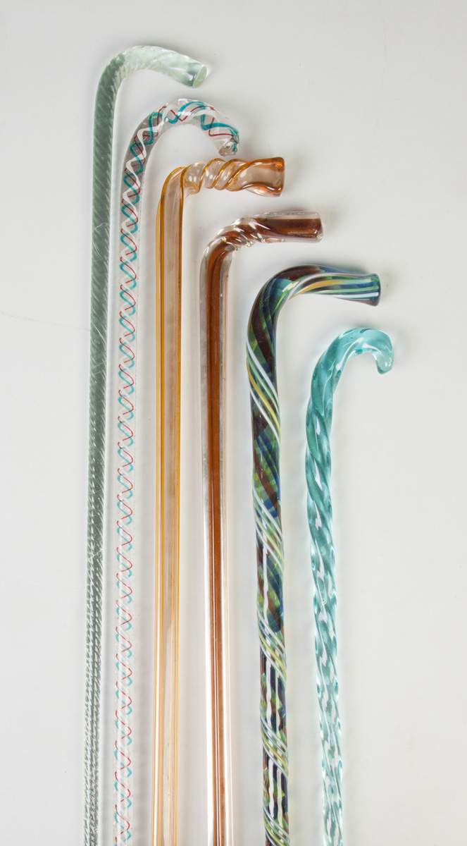 6 Glass Canes | Cottone Auctions
