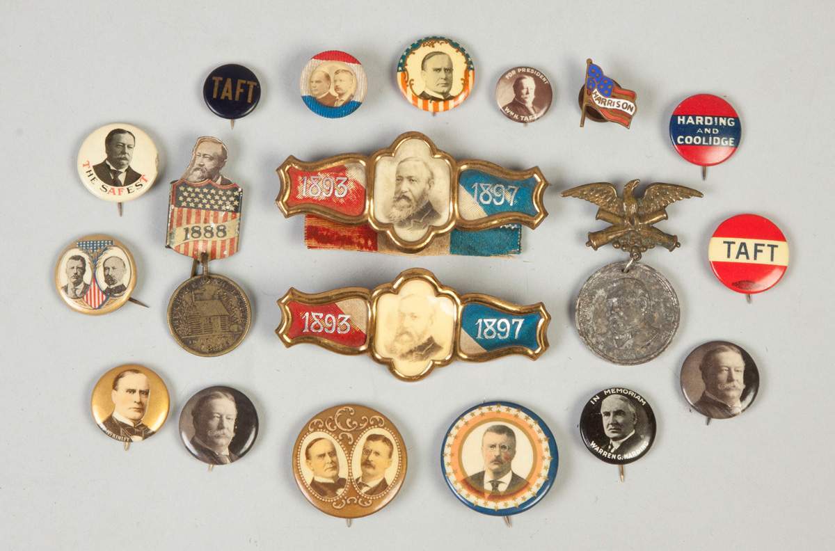 Group of Vintage Campaign Buttons & Pins | Cottone Auctions