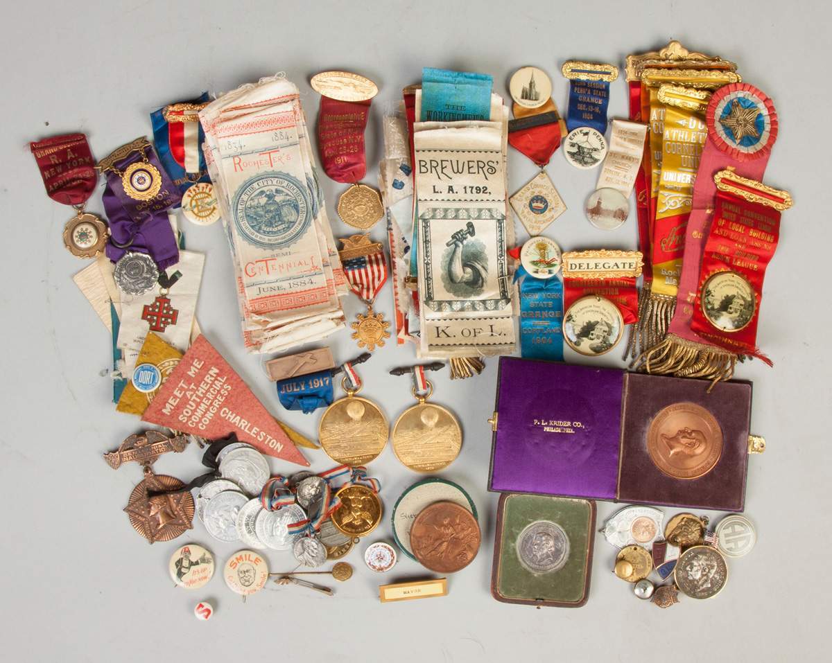 Group of Vintage Commemorative Ribbons & Medals | Cottone Auctions