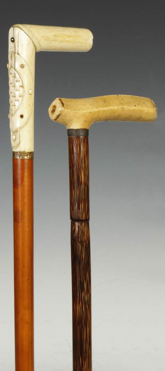 Two Bone Handled Canes | Cottone Auctions