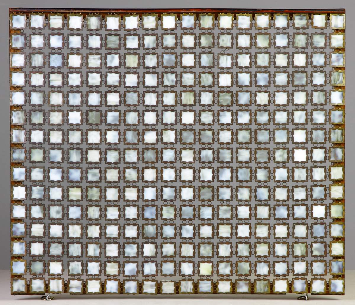 Tiffany Studios, NY, Favrille Chain Mail Panel | Cottone Auctions