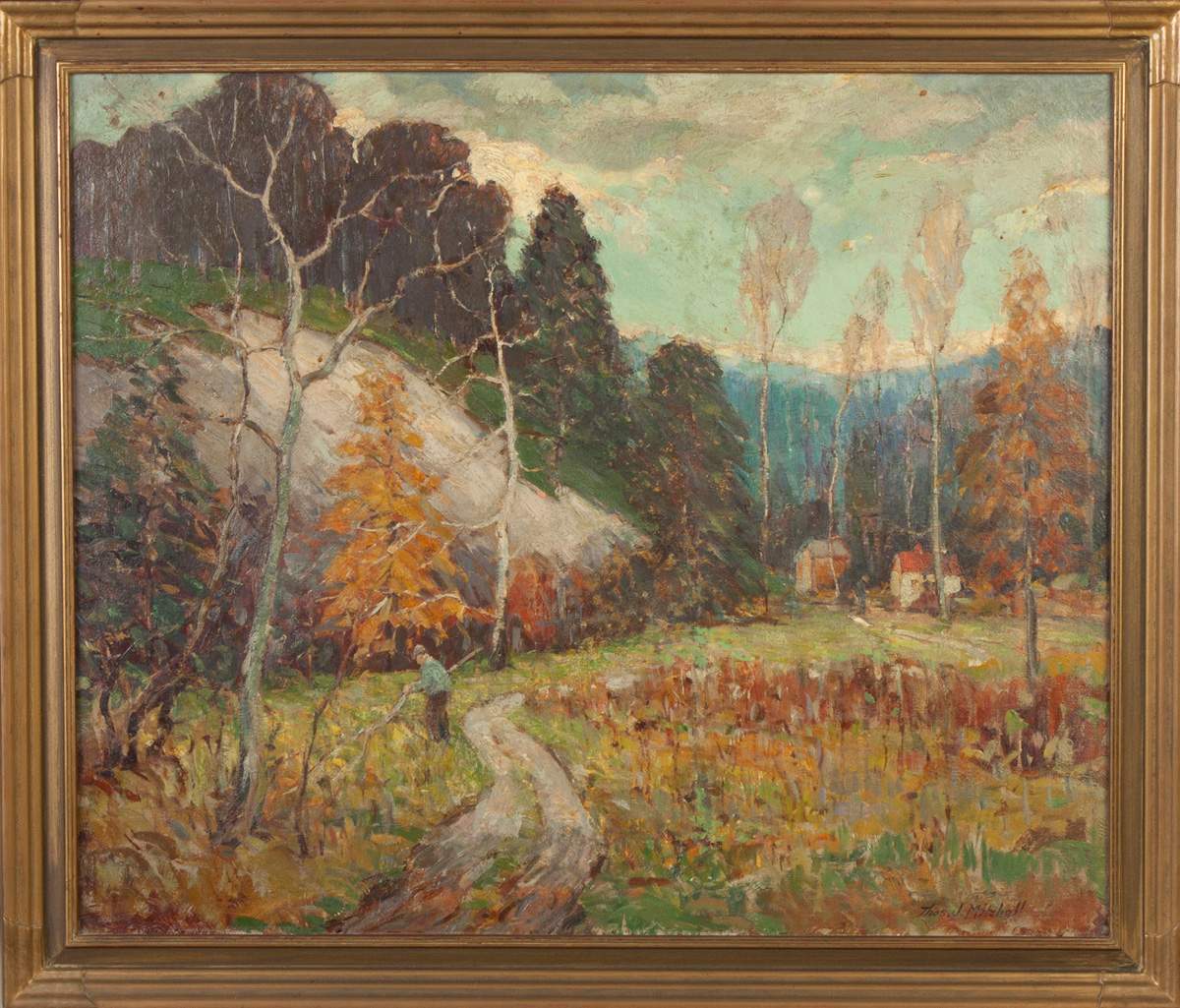Thomas J. Mitchell (New York, 1875-1940) "Evening, Penfield, Dugway ...
