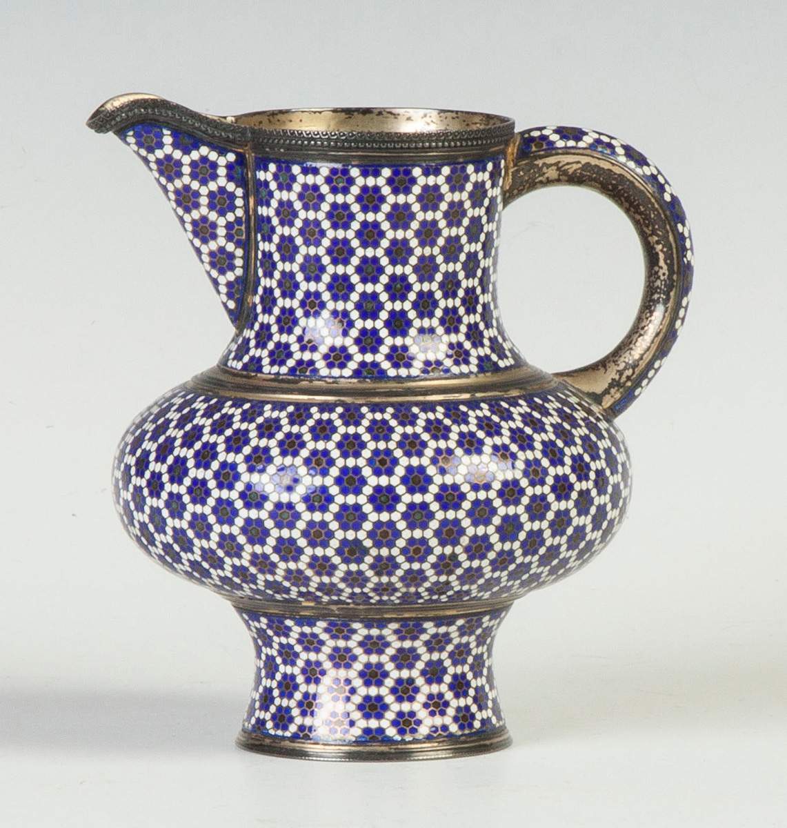 Fine Russian Enameled Silver Pitcher | Cottone Auctions