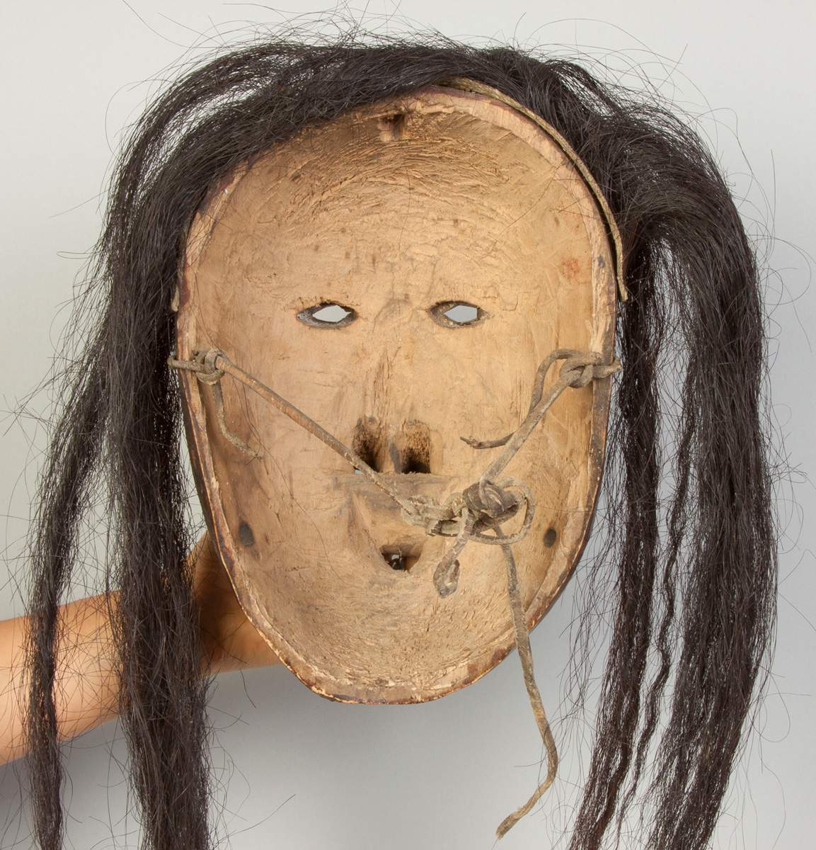 Iroquois Carved & Painted False Face Mask | Cottone Auctions