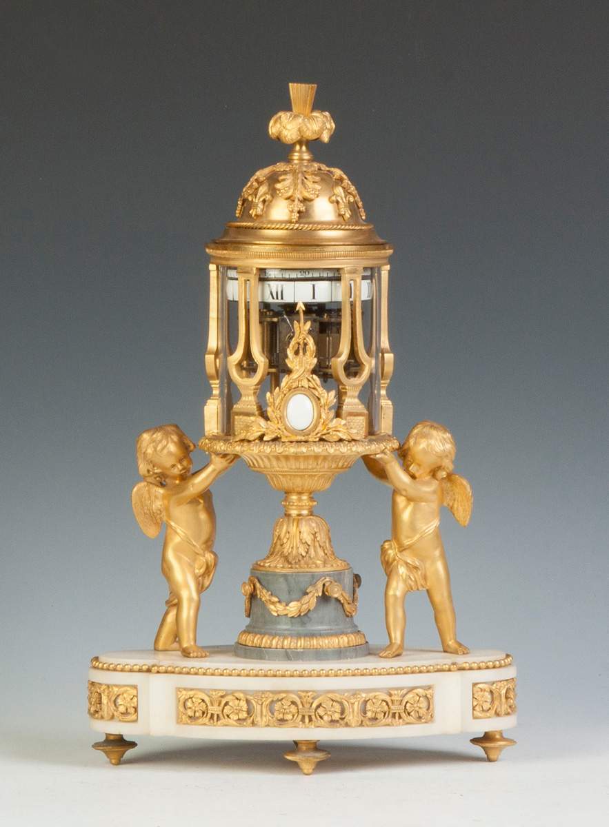 Fine French Gilt Bronze & Marble Annular Clock with Putti | Cottone ...