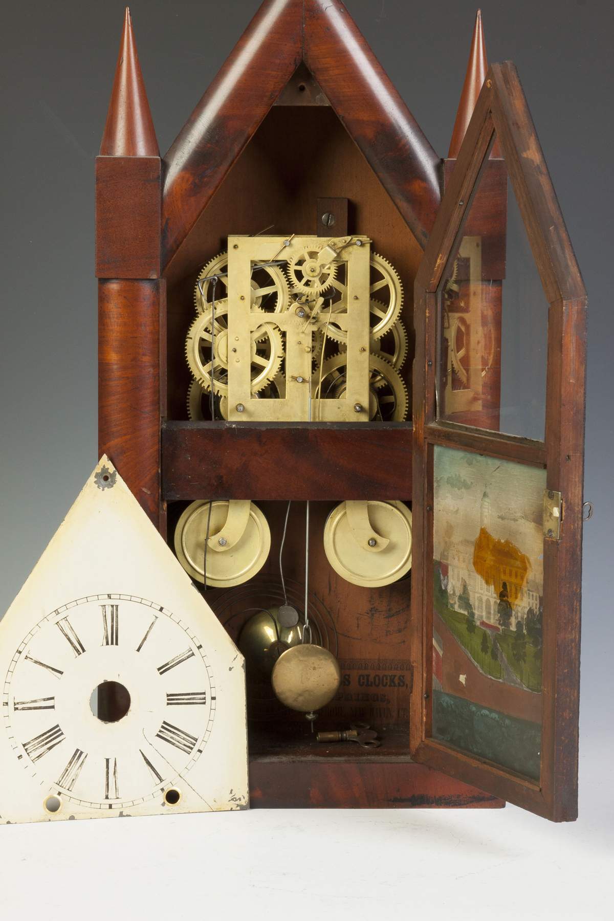 Chauncey Jerome Large Steeple Clock | Cottone Auctions