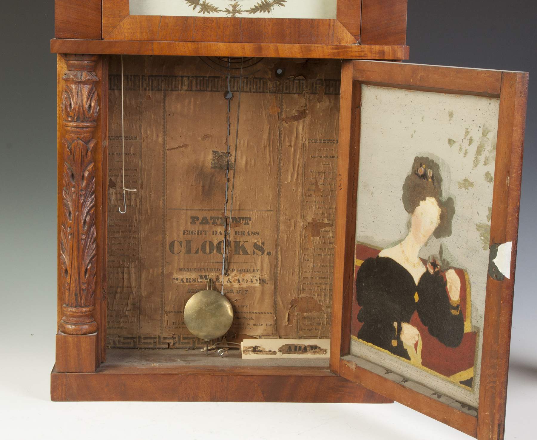 Marshall & Adams, Seneca Falls, NY, Shelf Clock | Cottone Auctions