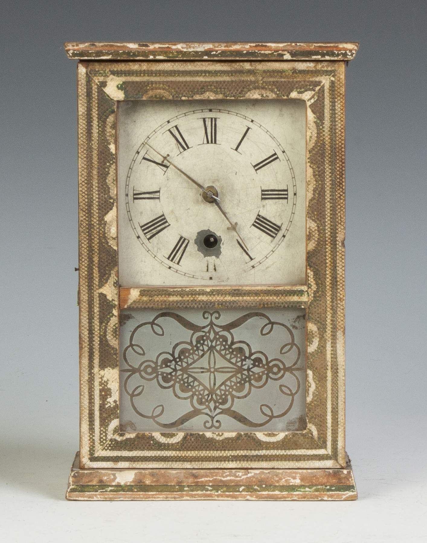 S. B. Terry Snake Skin Box Clock | Cottone Auctions