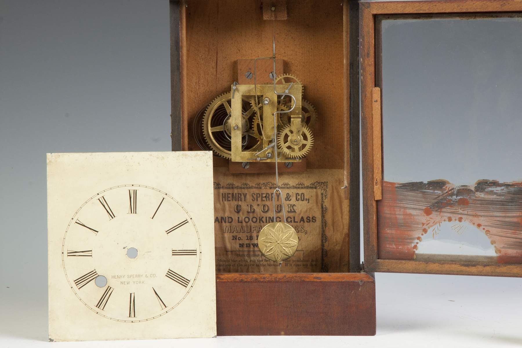 Henry Sperry Co., NY, Miniature Box Clock | Cottone Auctions
